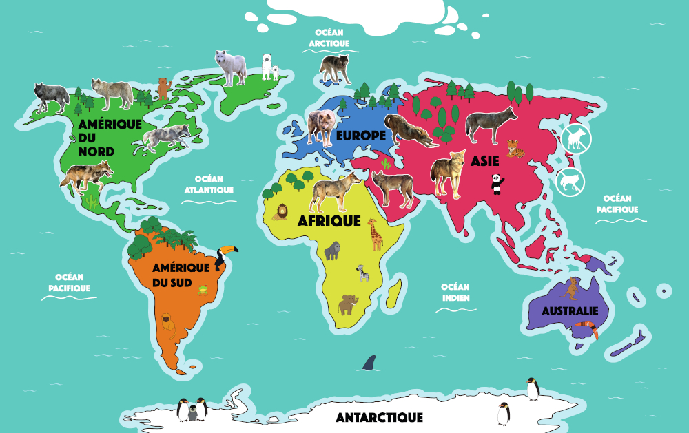 Carte De L'habitat Du Loup Gris